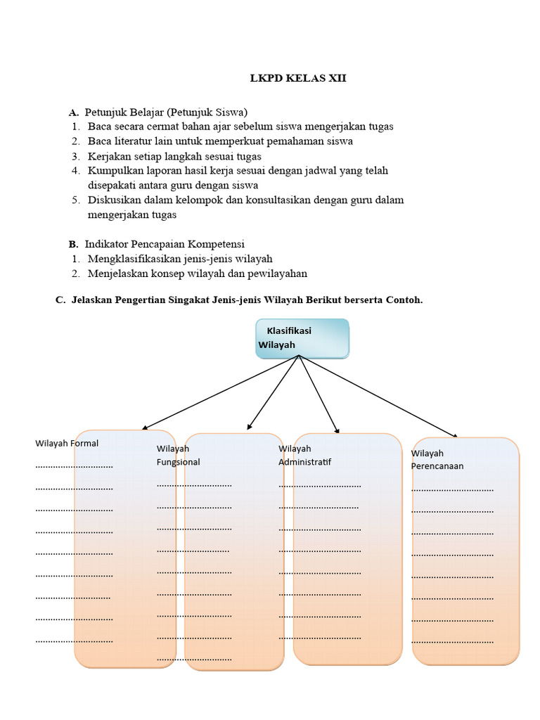 LKPD Kelas Xii Ips 2 | PDF