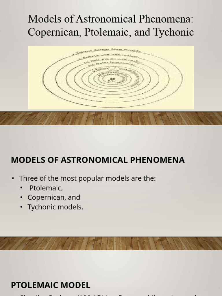 Comparing Astronomical Models: Tychonic, Ptolemaic, Copernican | PDF ...