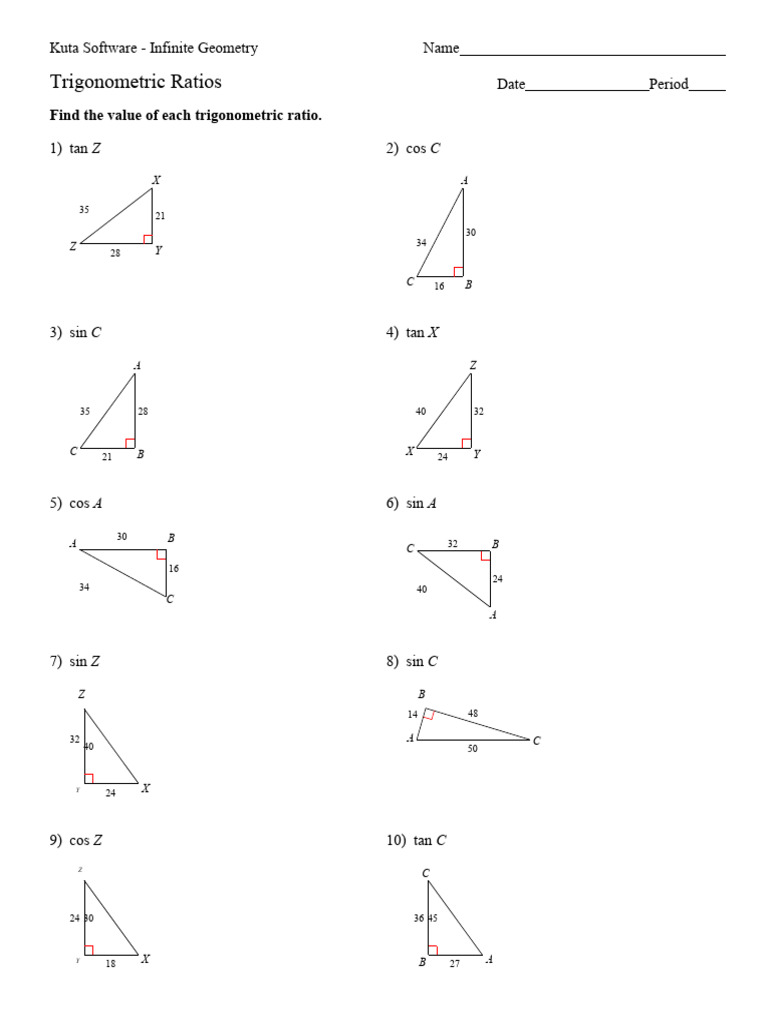 9 Trigonometric Ratios Pdf Trigonometric Functions Euclidean Plane Geometry