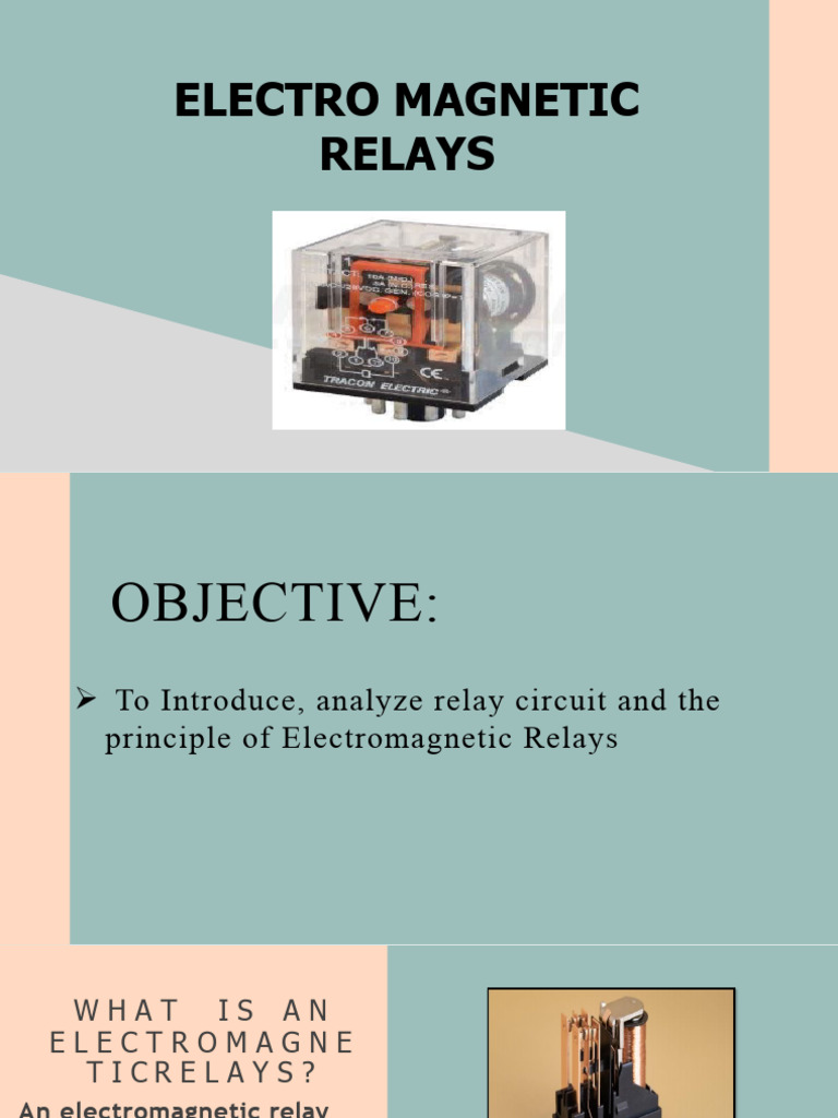 Electromagnetic Relay1 | PDF | Relay | Electromagnetic Induction