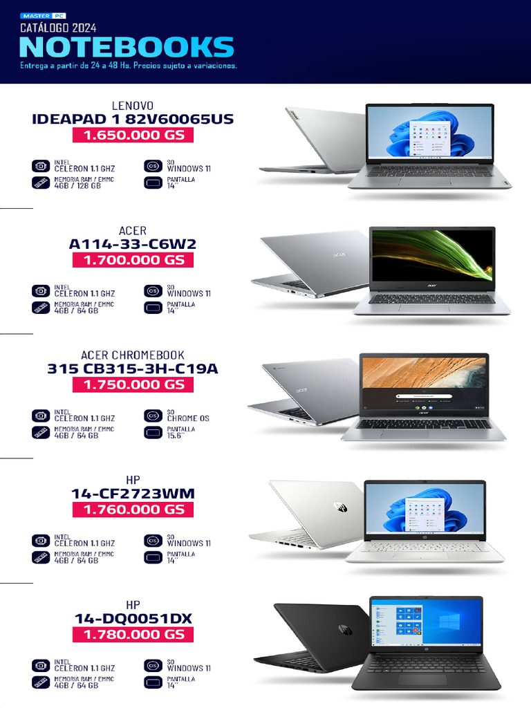 Caralogo Notebooks 2024 Base | PDF