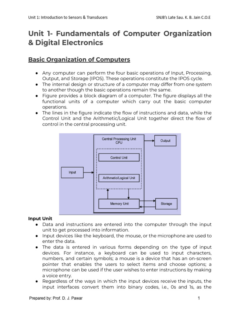 Computer Organization Basics Explained | PDF | Central Processing Unit | Computer Data Storage