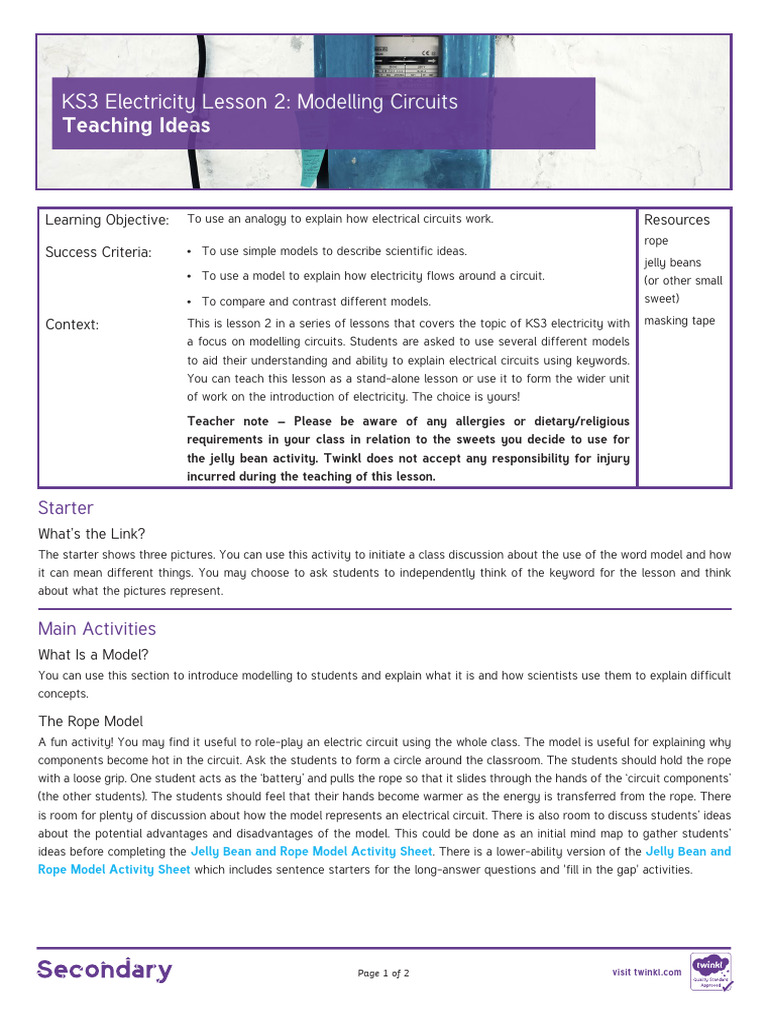 Teaching Models of Electric Circuits | PDF | Analogy | Electricity