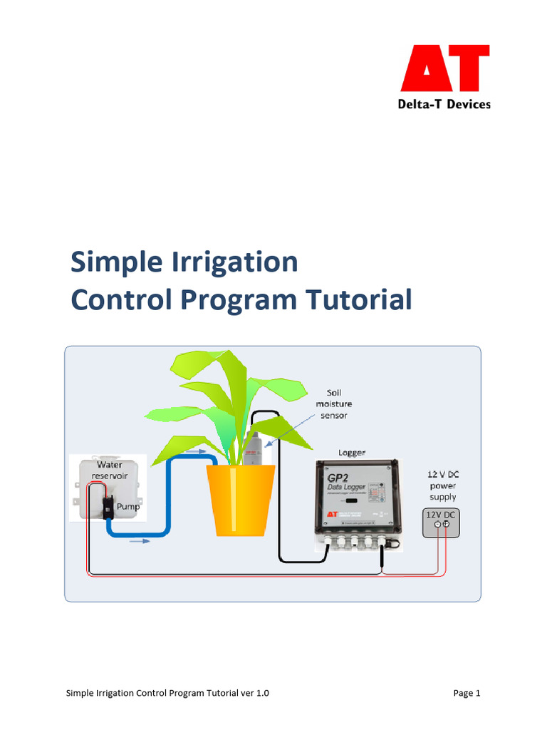 Simple Irrigation Control Program Tutorial Ver 1 0 | PDF | Soil ...