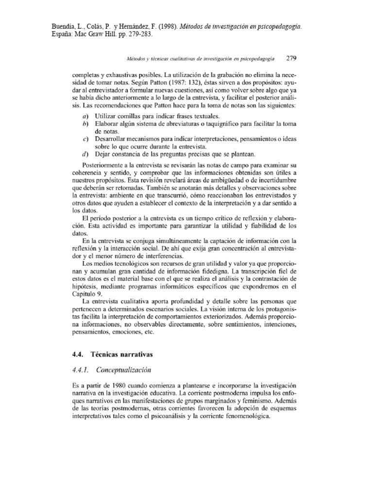 Métodos de Investigación Educativa | PDF