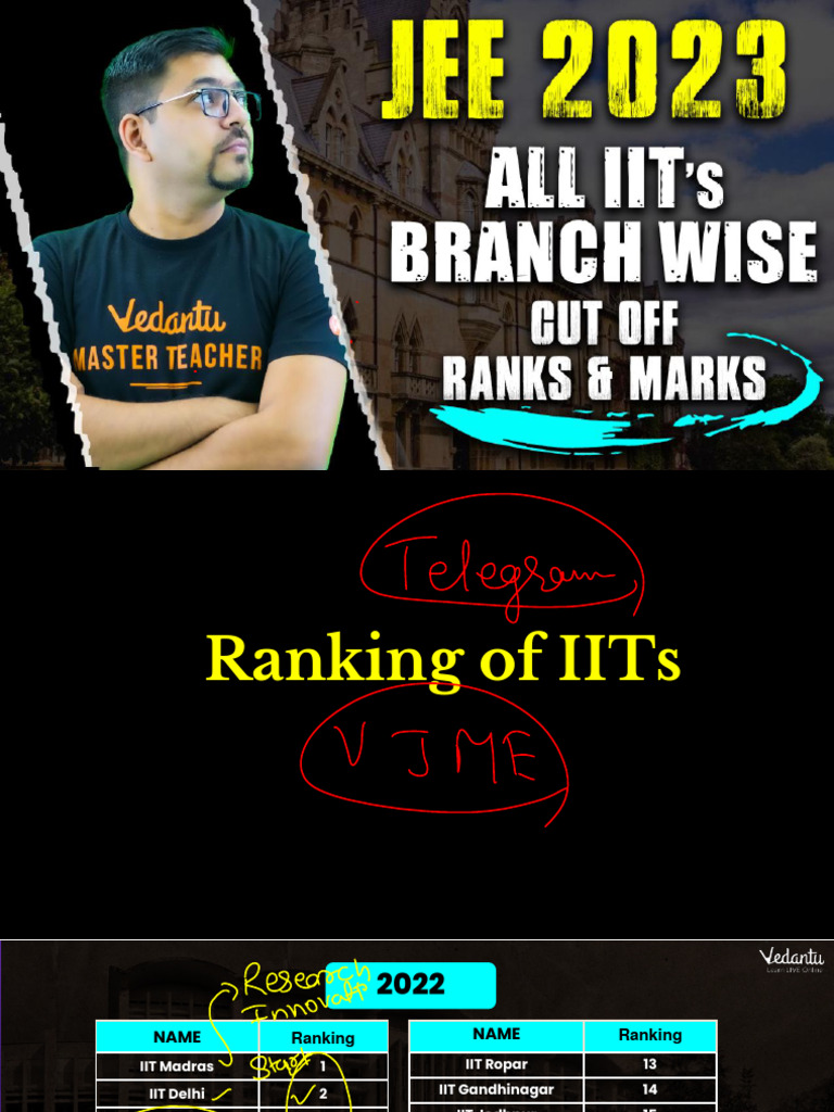 IIT Rankings and Cutoffs 2022 | PDF | Engineering | Physical Sciences