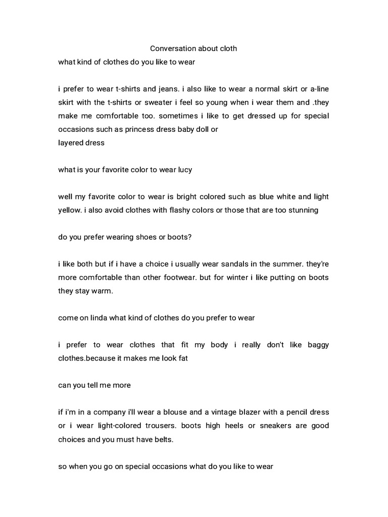 (English (Auto-Generated) ) Clothes and Fashion - Practice English ...