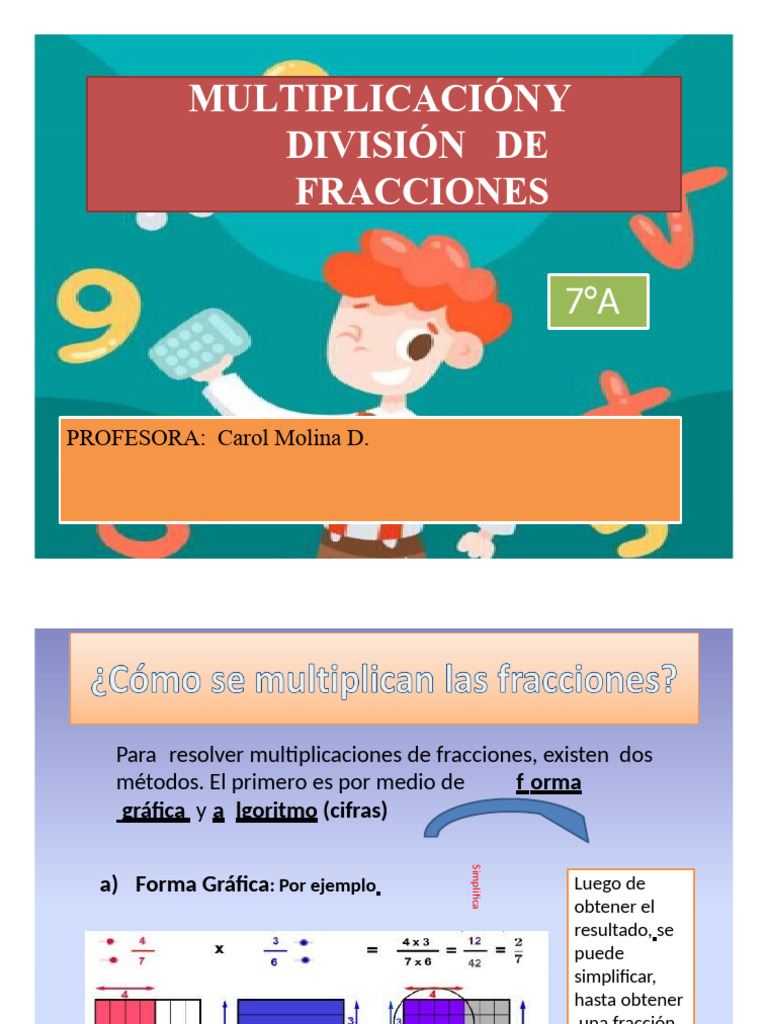 Multiplicación y División de Fracciones | PDF | División (Matemáticas ...
