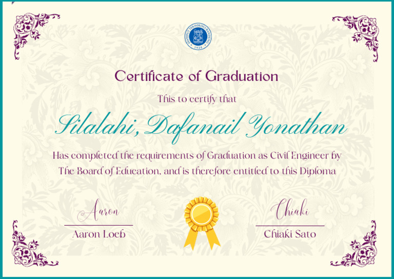 Graduation Certificate | PDF