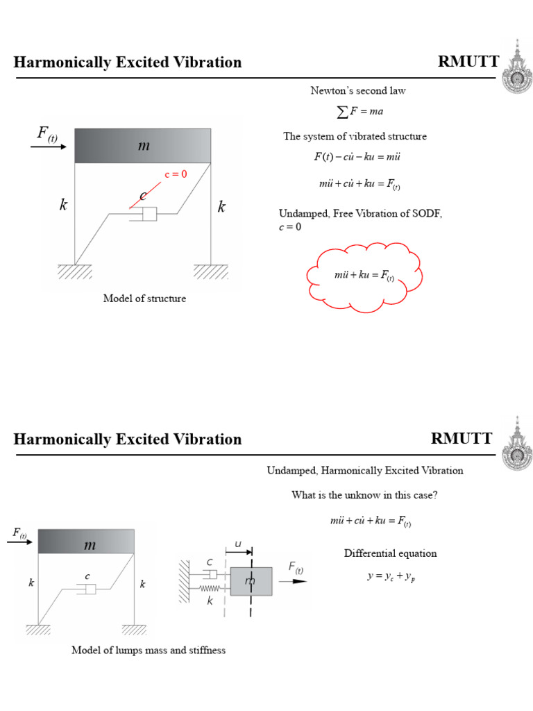 Harmonically Excited Vibration Analysis | PDF | Mechanics | Applied And Interdisciplinary Physics