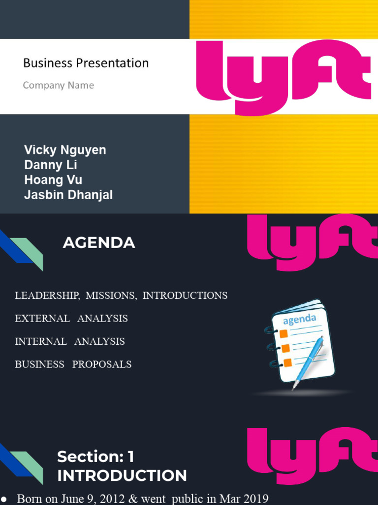 presentation of Lyft | PDF | Lyft | Transport