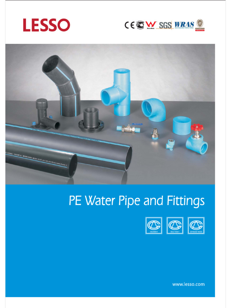 LESSO PE Water Pipe and Fittings | PDF