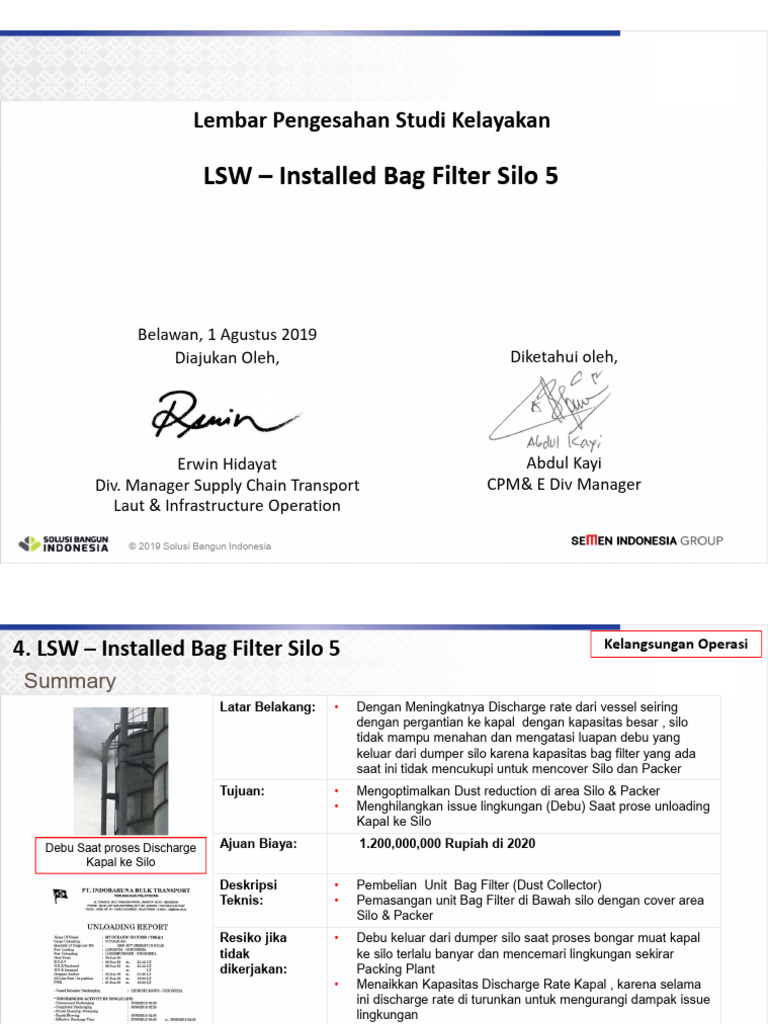 SC LSW - Installed Bag Filter Silo 5 | PDF