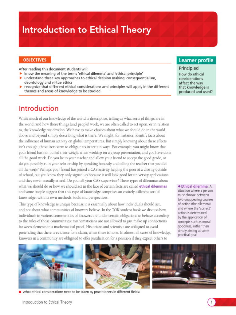 TOK Ethics | PDF | Knowledge | Rationality