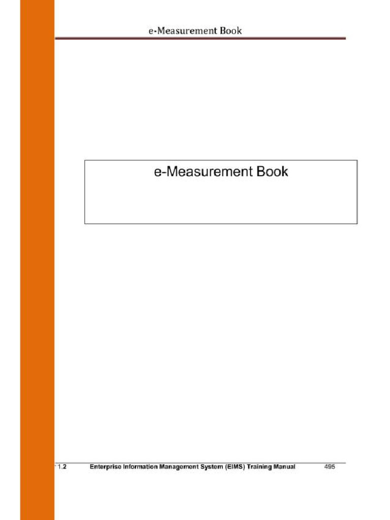 Measurement Book | PDF