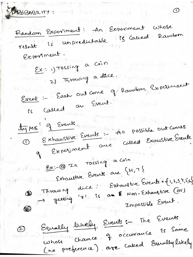 Probability 1 Pdf
