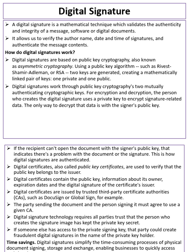 Digital Signature | PDF | Public Key Cryptography | Key (Cryptography)