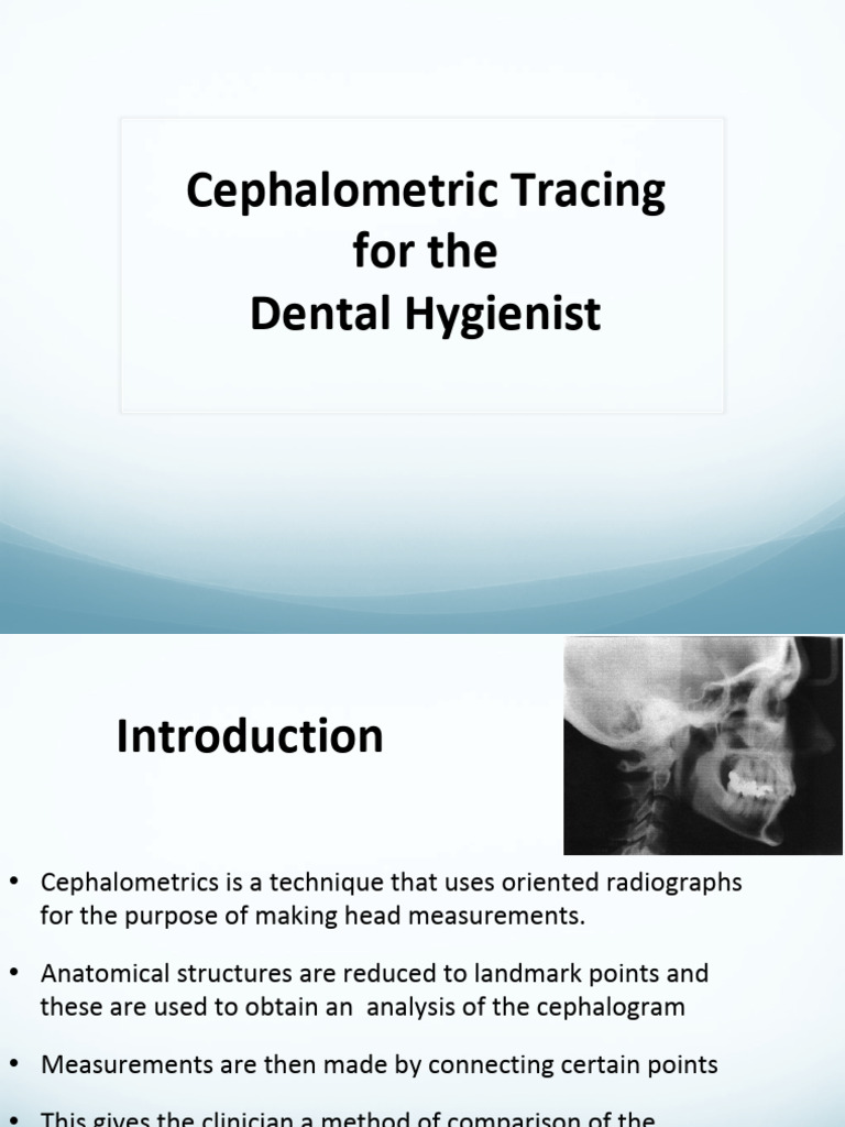 Cephalometric Tracing | PDF | Dentistry Branches