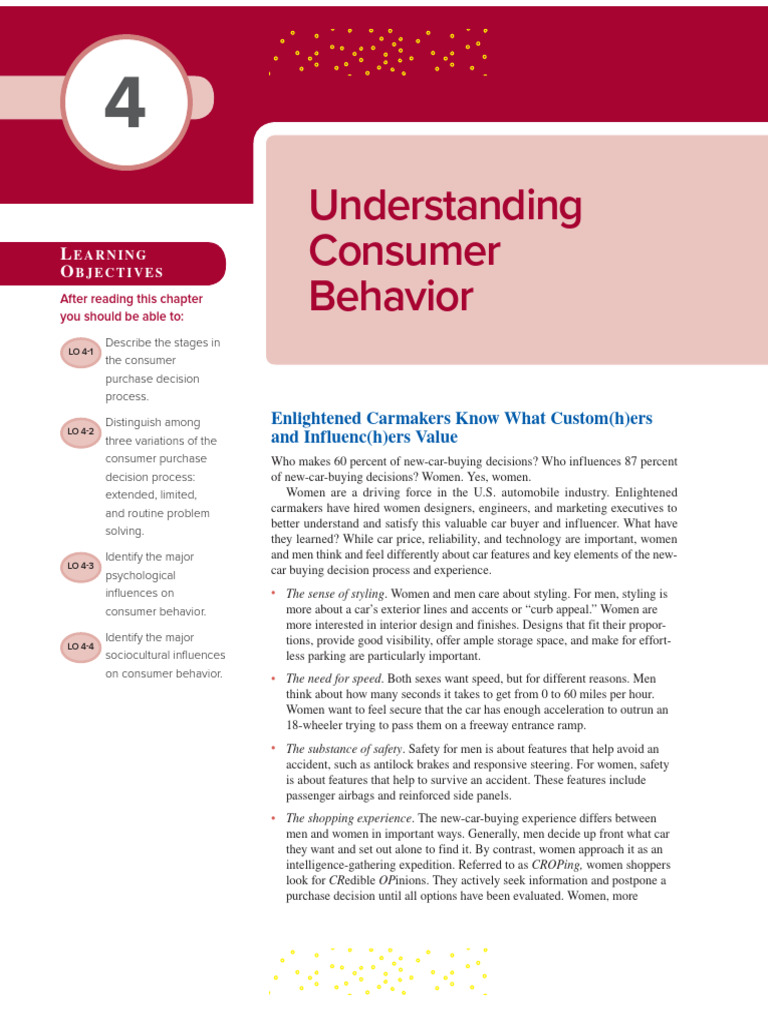Reading Material - Consumer Behaviour - Module 1 - Understanding Consumer Behavior | PDF ...