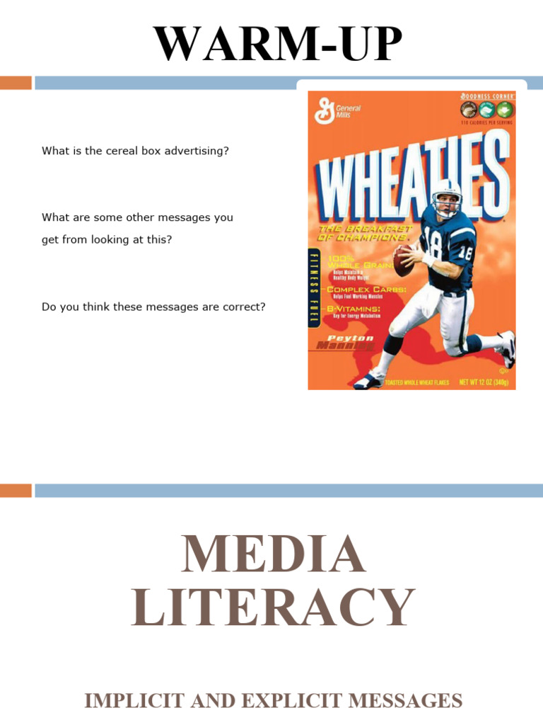 II. Implicit and Explicit Messages Power Point | PDF | Advertising ...