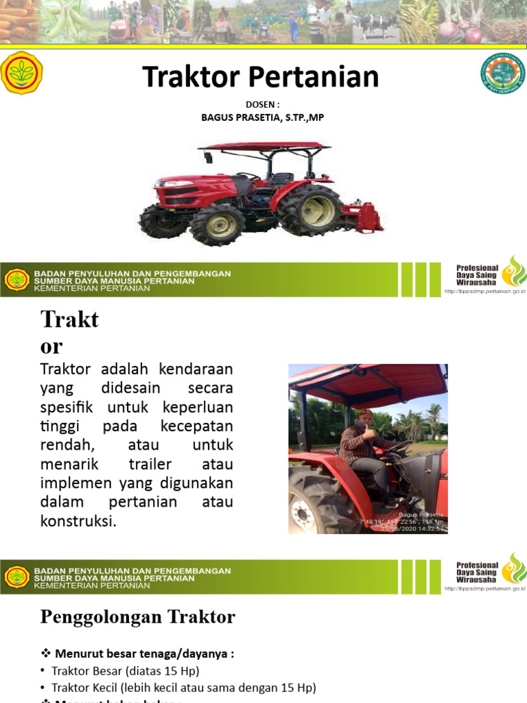 Traktor Pertanian | PDF | Griya & Taman | Teknologi & Rekayasa