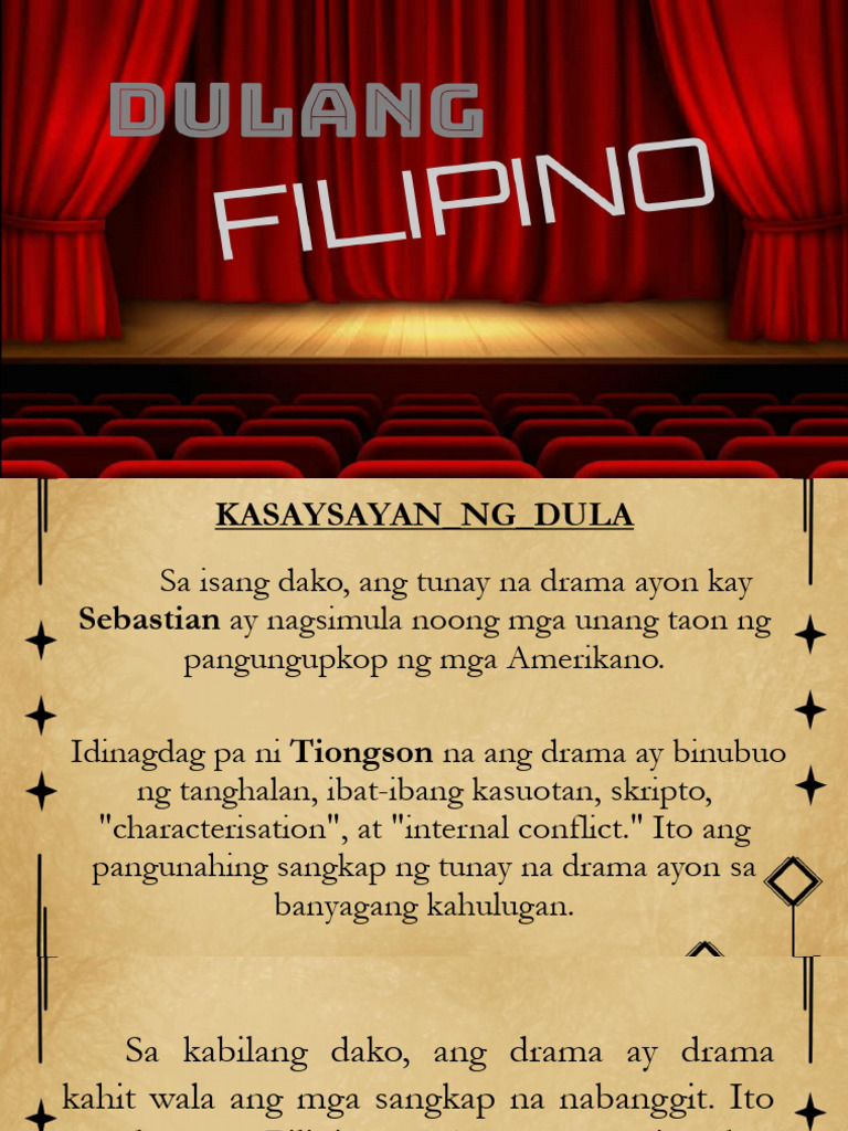 Dulaang Filipino w1 14 | PDF