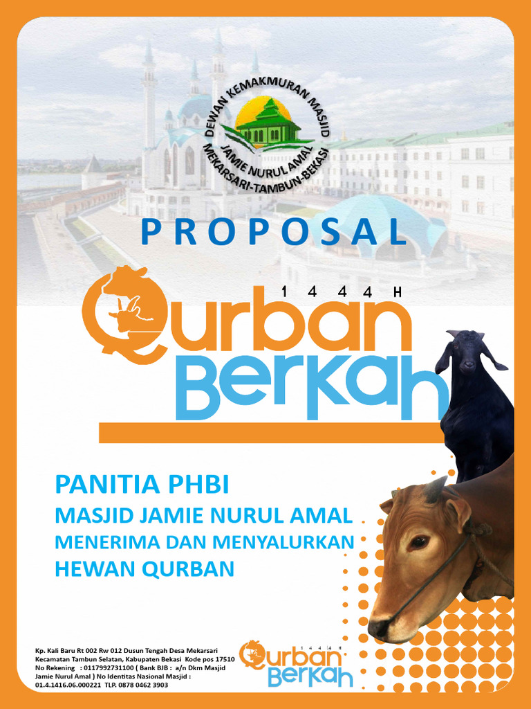 Proposal Qurban Idul Adha Masjid Nurul Amal | PDF