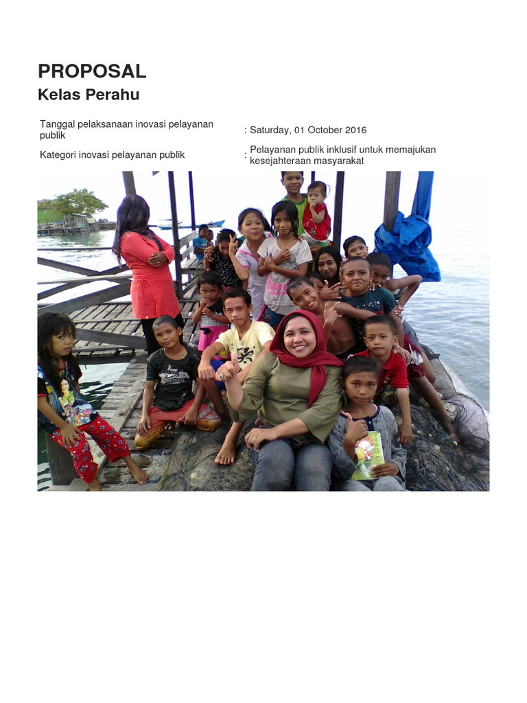 Proposal - KabPangkep - KELAS PERAHU - Top 40 - 2018 | PDF