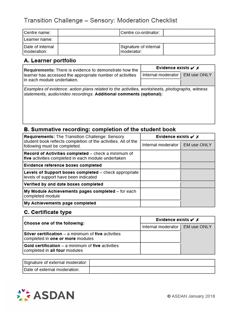 Transition Challenge | PDF