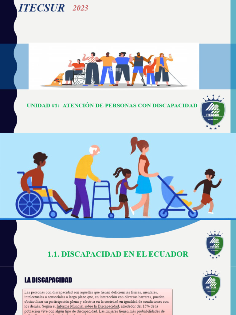 Unidad (Atención de Personas Con Discapacidad) | PDF | Discapacidad ...