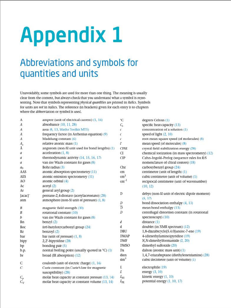 Intro Chemistry - Appendix and Answers | PDF Intro Chemistry - Appendix and Answers | PDF
