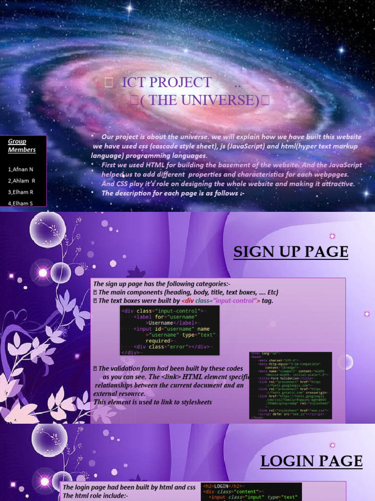 Universe Ppt. ? | PDF | Html Element | Html