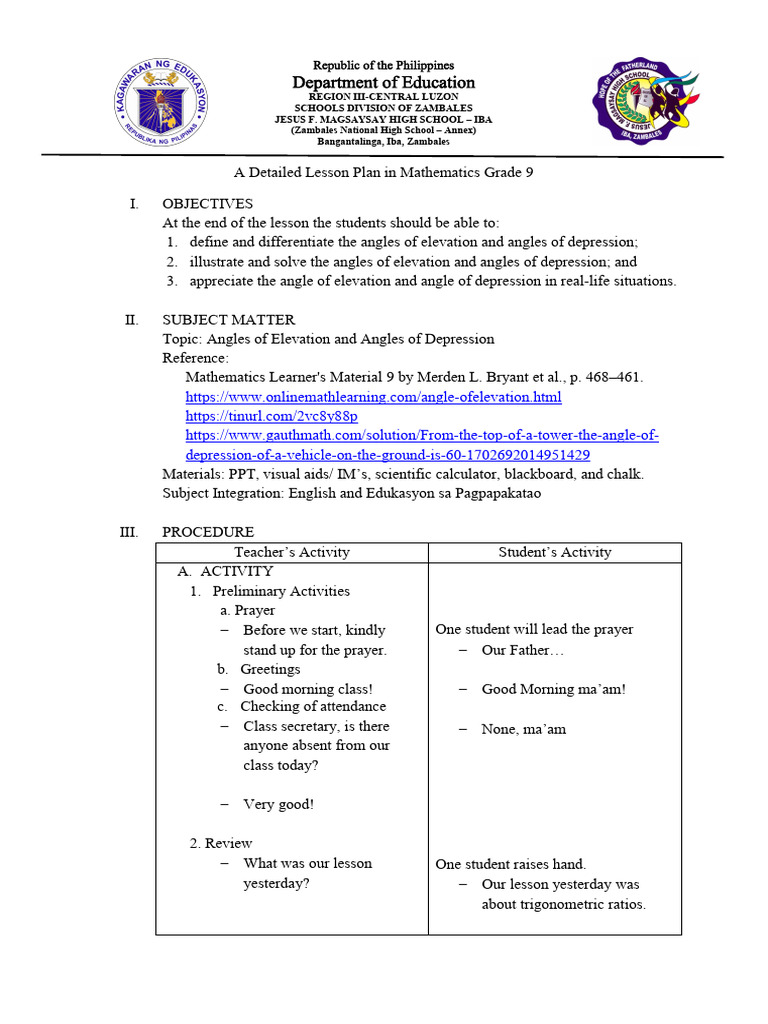 DLP Math | PDF | Trigonometric Functions | Trigonometry