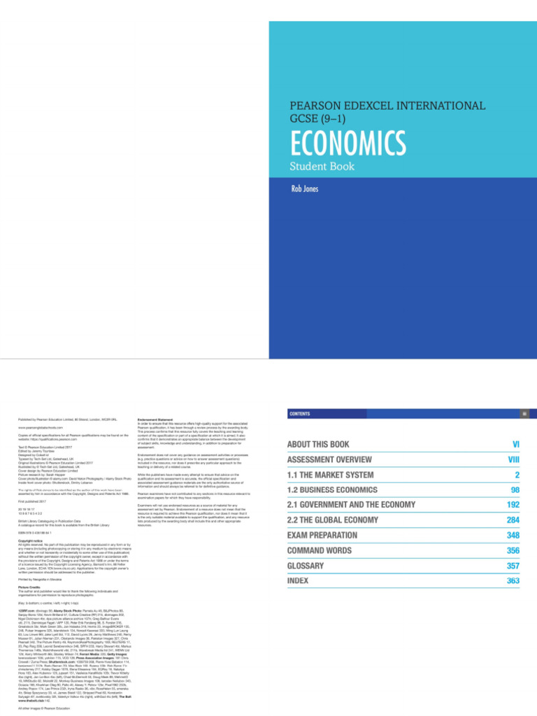 IGCSE Economics Edexcel Textbook | PDF