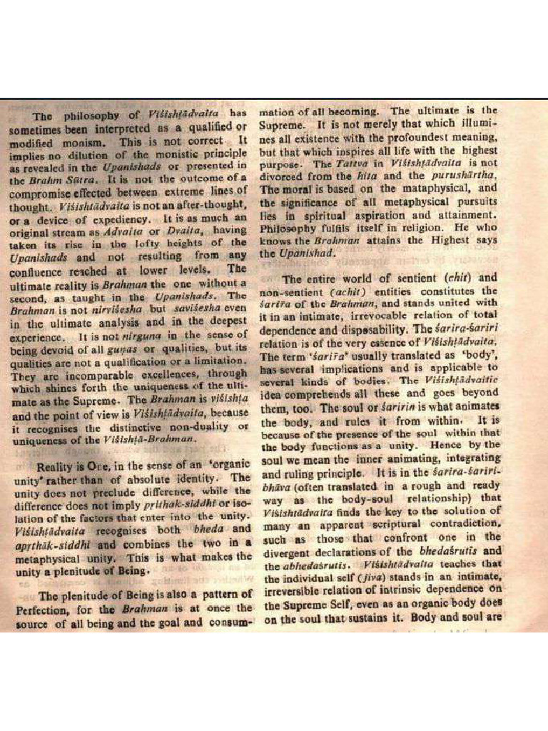 Aspects of Vishistadvaita K. Seshadri | PDF