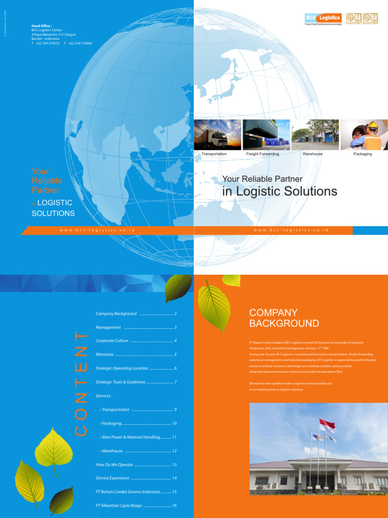 Company Profile BCS Logistics. | PDF | Logistics | Packaging And Labeling