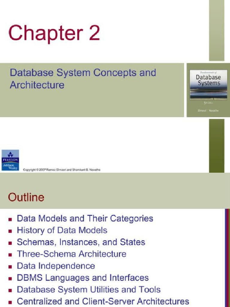 2 Database System Concepts and Architecture - 20240425 - 113933 | PDF