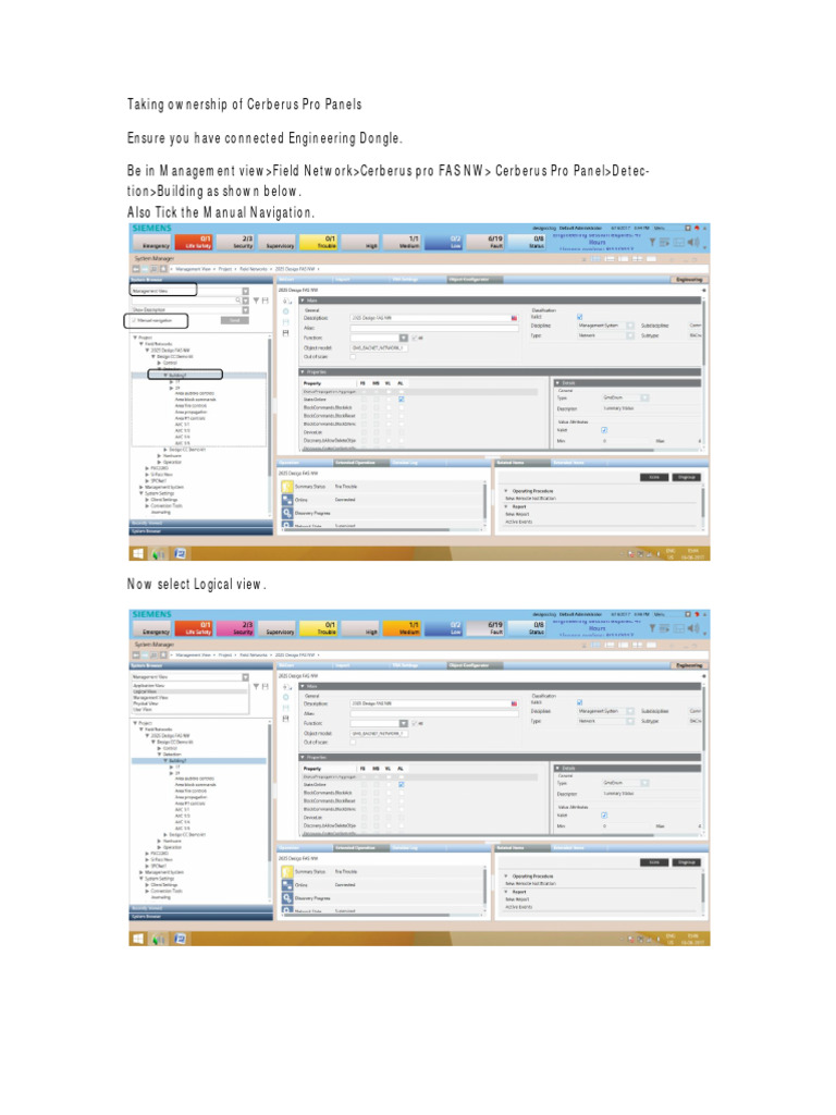 Taking Ownership of Cerberus Pro Panels | PDF