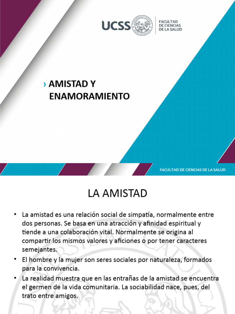Amistad y Enamoramiento en Adolescentes | PDF | Amor | Amistad