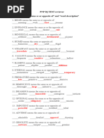 PNP Neuro Exam Sentence Completion Guide | PDF | Anger