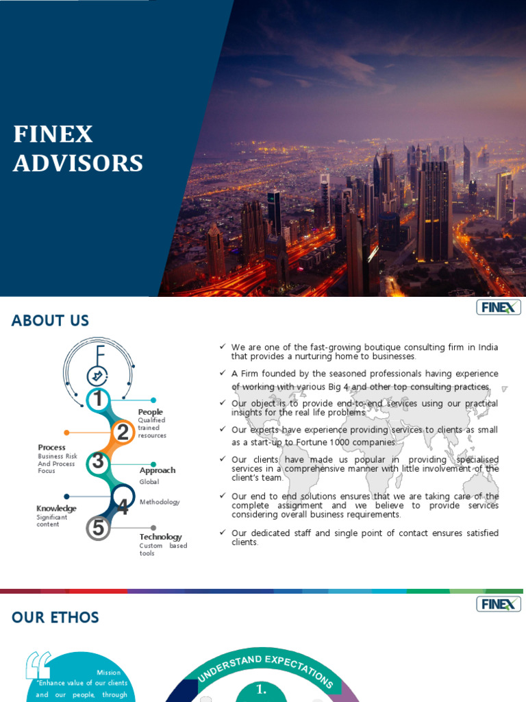 Finex Advisors: Boutique Consulting Firm | PDF | Accounting | Taxes