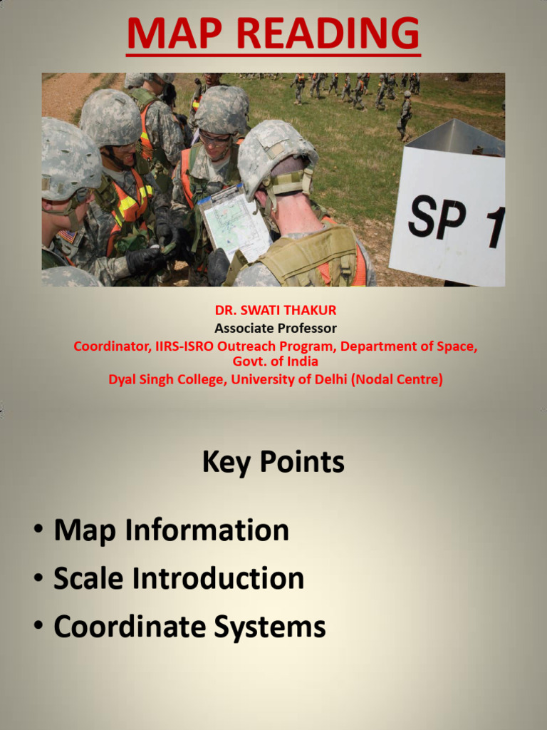 Map Reading PDF BY Dr. Swati Thakur | PDF | Map | Cartography