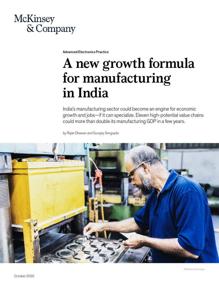 A New Growth Formula For Manufacturing in India | PDF | Economic Growth ...