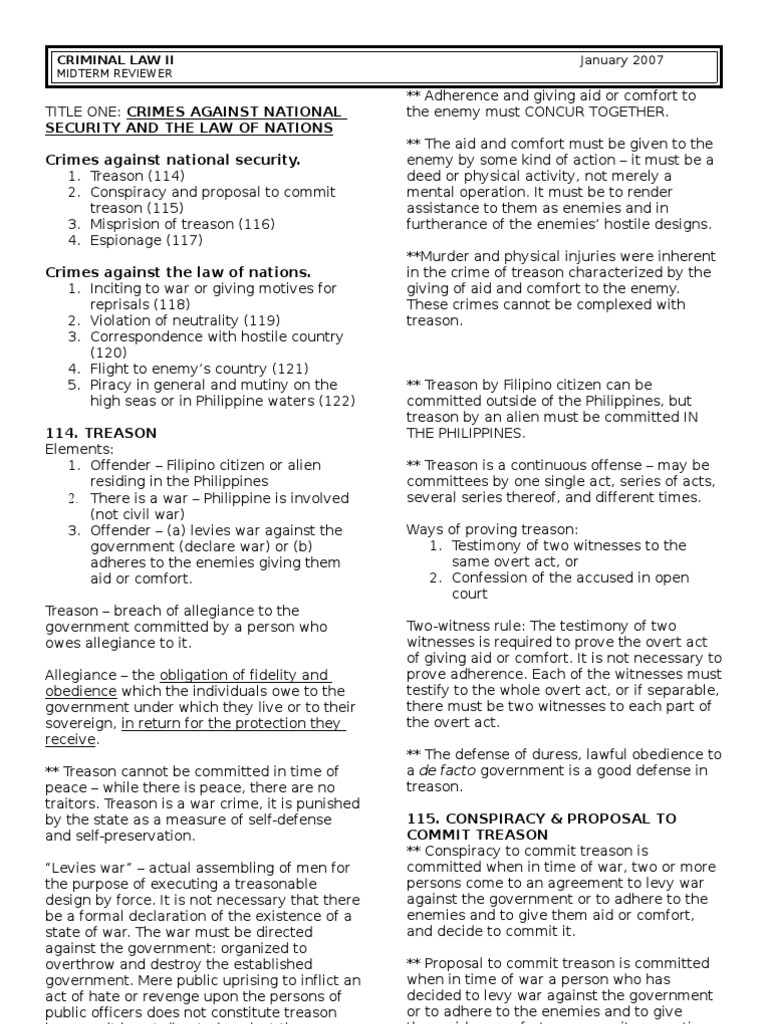 3587785 Philippine Revised Penal Code Book 2 Midterm Reviewer[1 ...