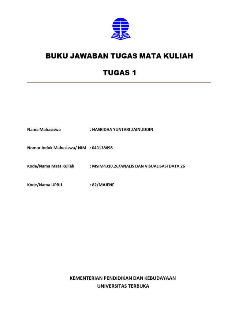 Tugas 1 Analisis Dan Visualisasi Data 26 | PDF
