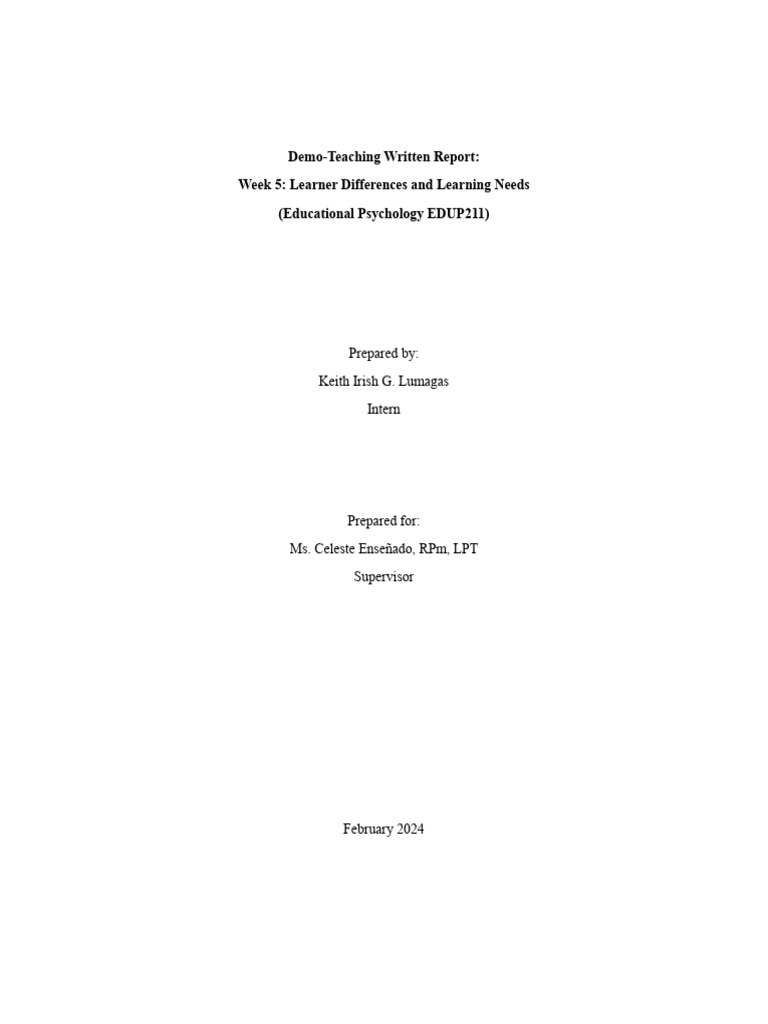 Sample Written Report | PDF | Intellectual Giftedness | Special Education