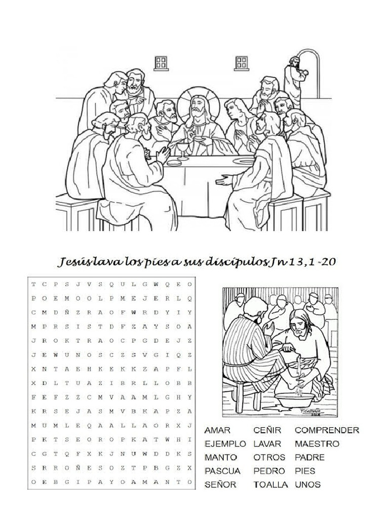 fichas de jueves santo | PDF