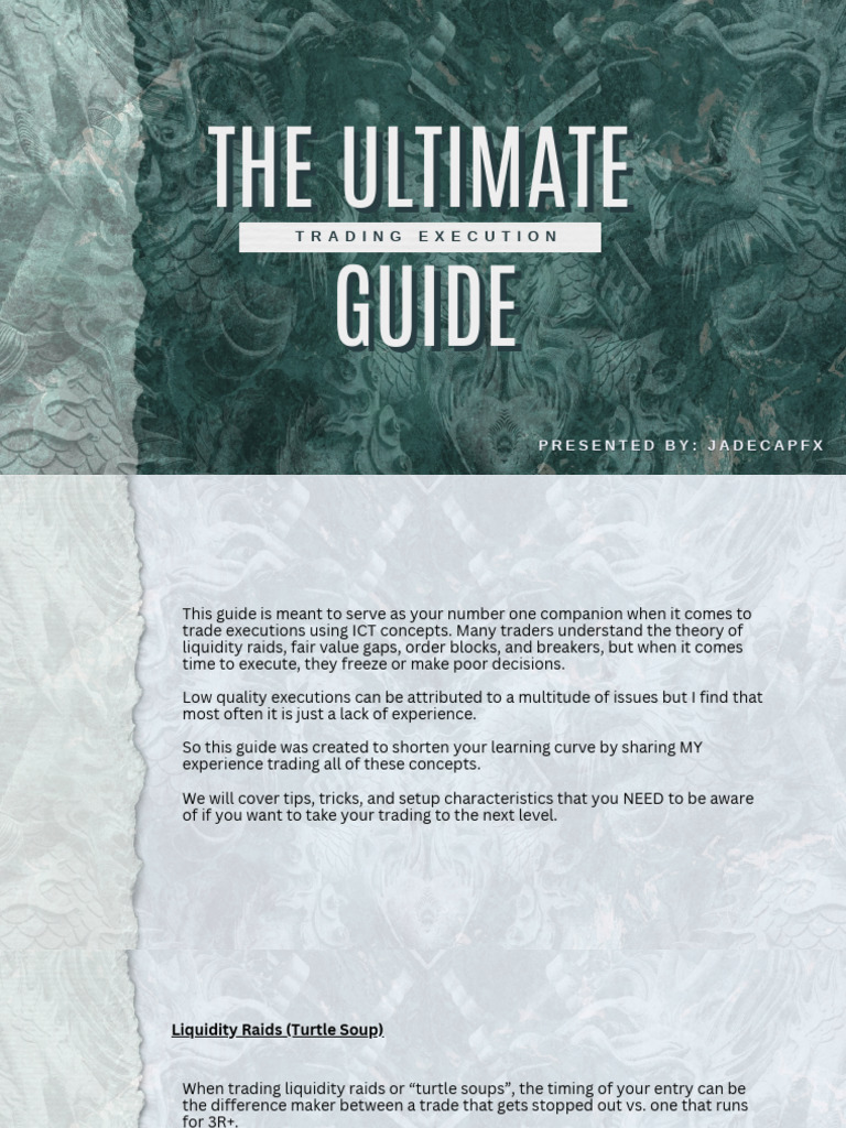 The ULTIMATE Trading Execution Guide | PDF | Order (Exchange) | Market Liquidity