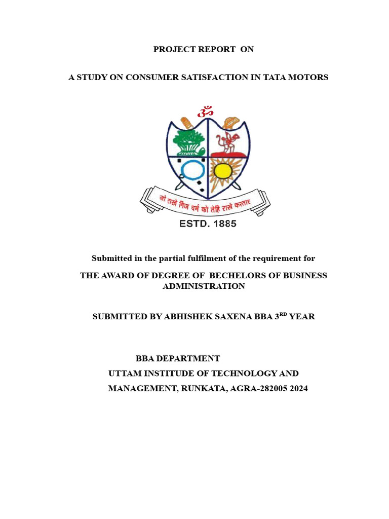 Harsh Sharma - Project File | PDF | Car