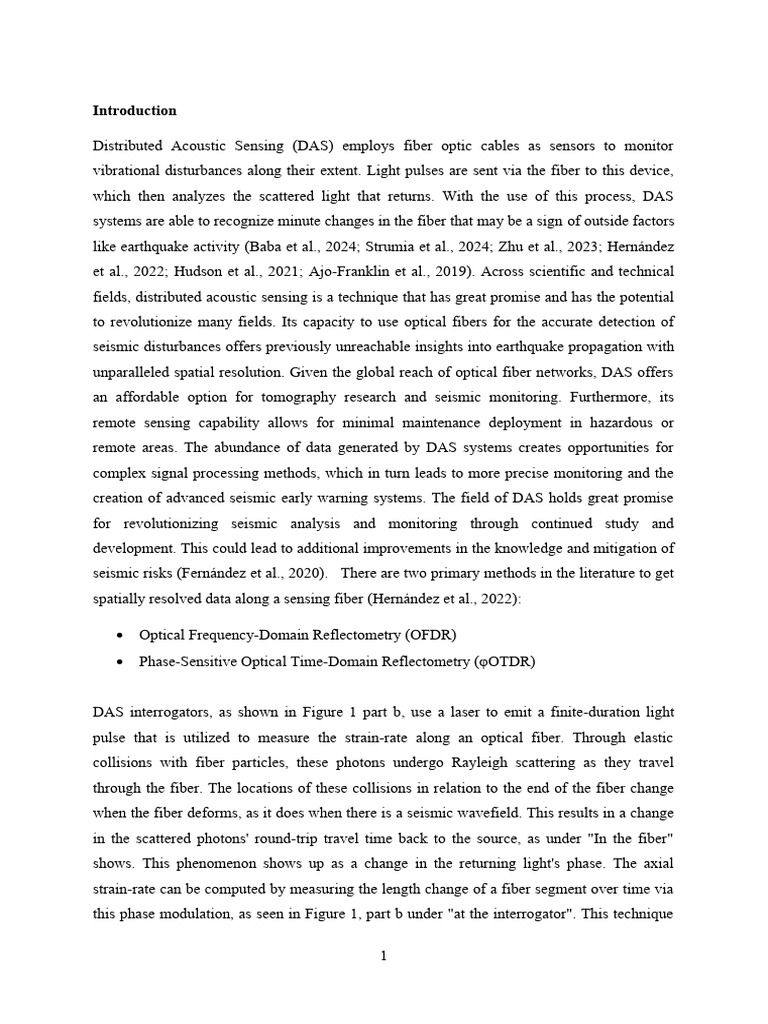 Distributed Acoustic Sensing | PDF | Seismology | Moment Magnitude Scale